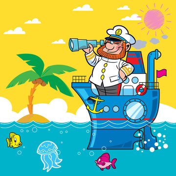 Sea Captain Cartoon Images – Browse 29,914 Stock Photos, Vectors, and ...