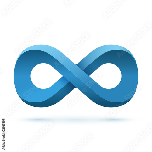 "Blue infinity symbol" Stock image and royalty-free vector files on ...