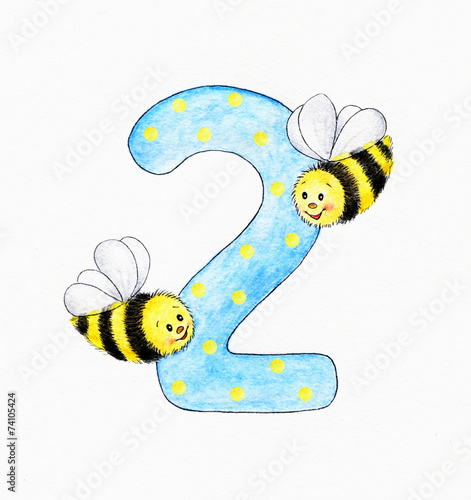 "Number two and 2 bees" Stock photo and royalty-free images on Fotolia ...
