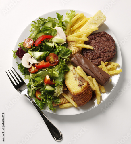 Unhealthy Plate Holiday Food