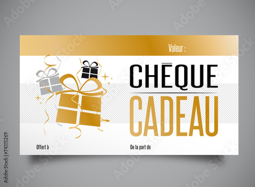 "Chèque cadeau" fichier vectoriel libre de droits sur la banque d ...