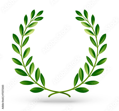 "Couronne de laurier vectorielle 1" fichier vectoriel libre de droits ...