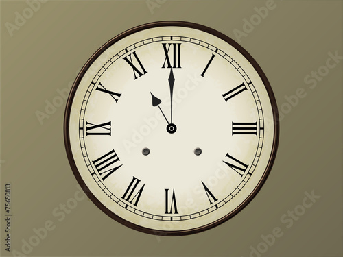 "Horloge 11h" fichier vectoriel libre de droits sur la banque d'images ...
