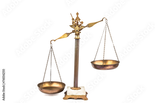 "Imbalanced scale -tilted to the left" Stock photo and royalty-free ...