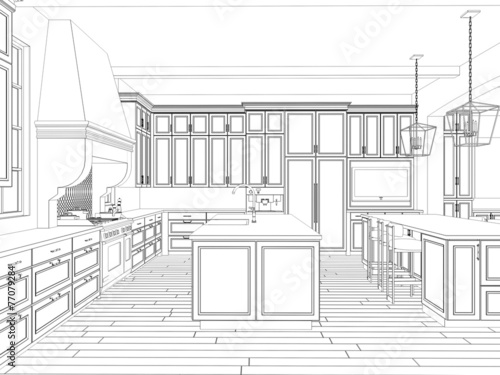 Kitchen Design 3d Sketch MSDECO & KITCHEN: 3D DRAWING DESIGN