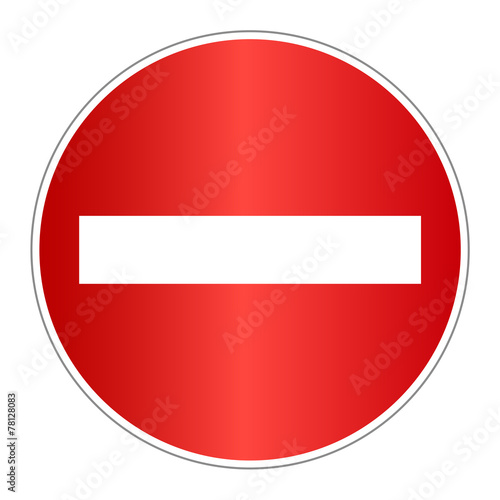 "sens interdit" fichier vectoriel libre de droits sur la banque d ...