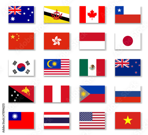 "Asia-Pacific Economic Cooperation-Apec-Flag-Complete" Stock image and ...