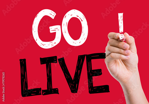 "Go Live written on the wipe board" Stock photo and royalty-free images ...