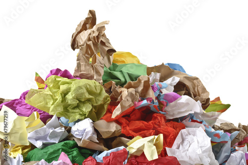 "Zerknülltes, aufgetürmtes, buntes Papier" Stockfotos und lizenzfreie ...