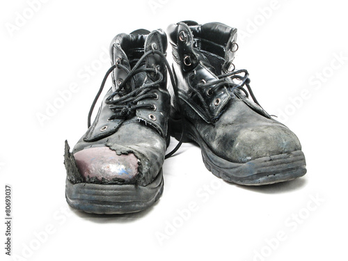 "worn safety boots" Stock photo and royalty-free images on Fotolia.com ...