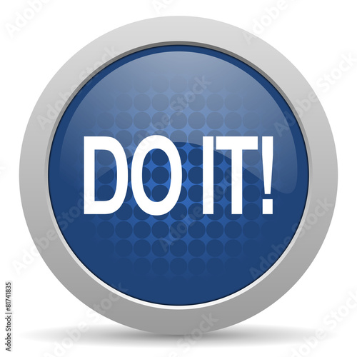 "do it blue glossy web icon" Stock photo and royalty-free images on ...