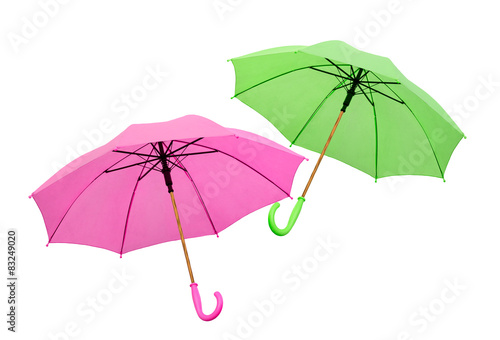 "two umbrellas the isolated" photo libre de droits sur la banque d ...