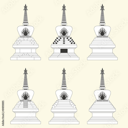 "Stupa Collection" Stock image and royalty-free vector files on Fotolia ...