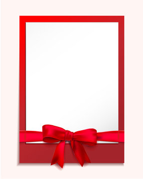 Red Ribbon Border Design