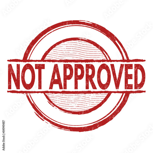 "Not approved stamp" Stock image and royalty-free vector files on ...