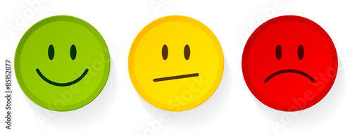 "Smileys Green/Yellow/Red Color" fichier vectoriel libre de droits sur ...
