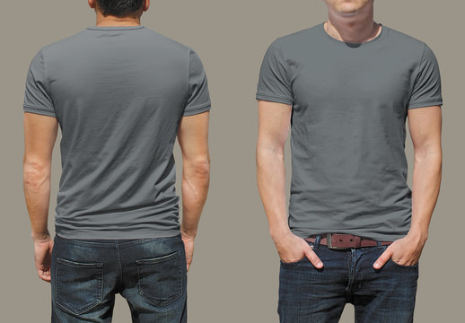 Gray Tshirt Template