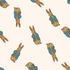 Sewing fabric with Peter Rabbit , cartoon seamless pattern background ...