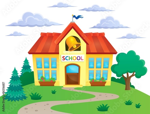 "School building theme image 2" Stock image and royalty-free vector ...