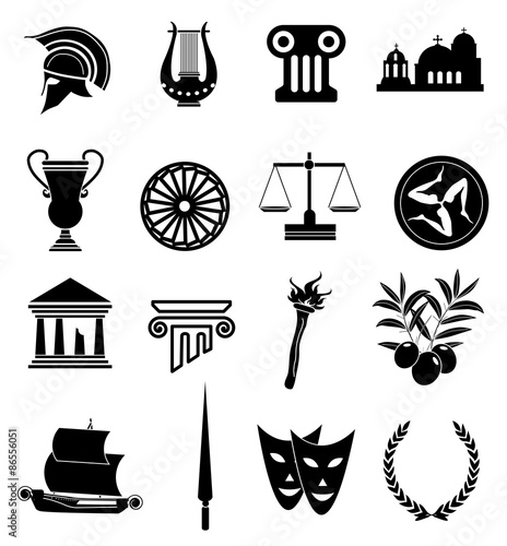 "Roman icons set" Stock image and royalty-free vector files on Fotolia ...