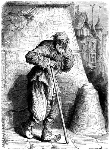 "Medieval Beggar - Mendiant - Bettler" photo libre de droits sur la ...