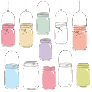 Hanging Mason Jar Graphic