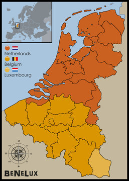 Benelux Map Images – Browse 1,067 Stock Photos, Vectors, and Video ...