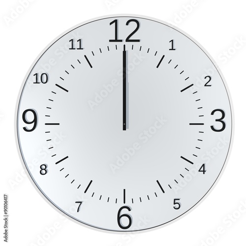 "Anologe klok, klokslag 12 uur" Stock photo and royalty-free images on ...