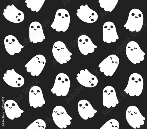 "Cute ghost pattern" Stock image and royalty-free vector files on Fotolia.com - Pic 90266855