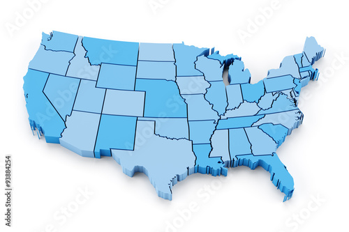 "Map of USA with state borders" Stock photo and royalty-free images on ...