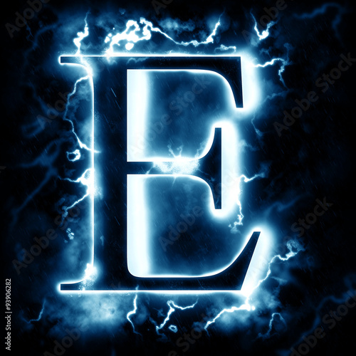 "Lightning letter E" Stock photo and royalty-free images on Fotolia.com ...