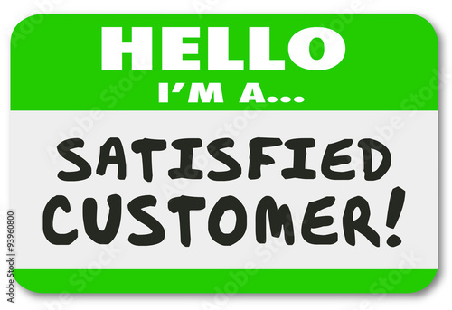"Hello I Am a Satisfied Customer Praise Business Company" Stock photo ...