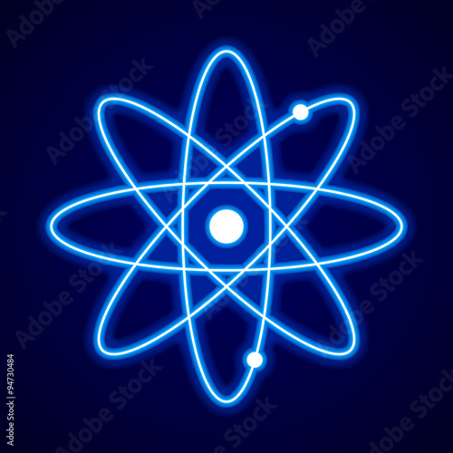"Glow model of the atom" Stock image and royalty-free vector files on ...