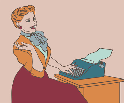 Female Writer Clipart