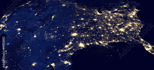 Nasa Usa At Night