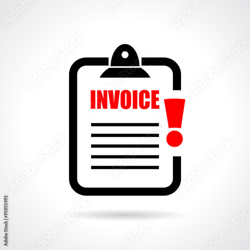 "Unpaid invoice icon" Stock image and royalty-free vector files on ...
