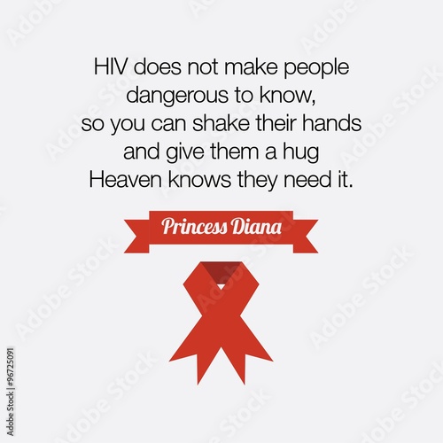 World Aids Day Poster And Quotes Inspirational Message Stock Image