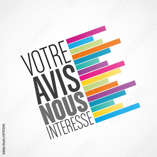 "votre avis nous intéresse " fichier vectoriel libre de droits sur la ...