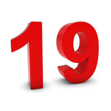 Clip Art Number Nineteen