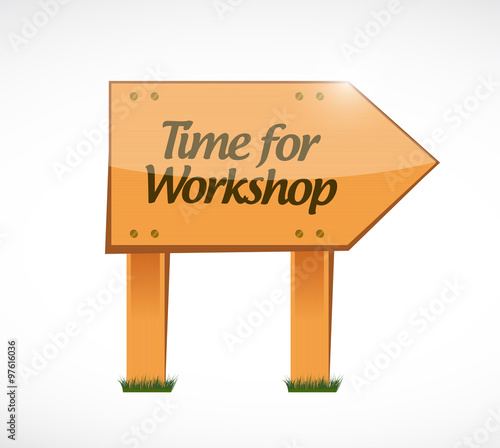 "Time for workshop wood sign concept" Stock photo and royalty-free ...