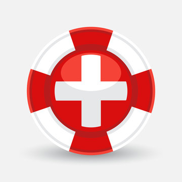Lifeguard Cross Clipart Vector