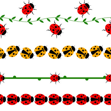 Animated Ladybug Clipart Border
