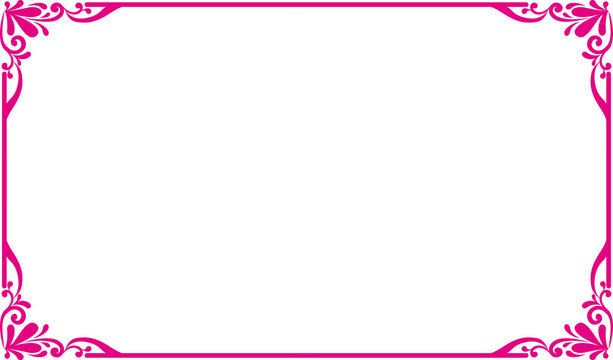Fancy Pink Borders
