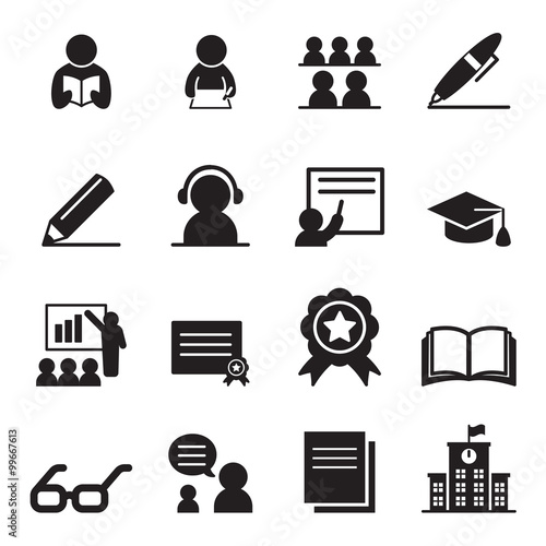 "Learning icon set" Stockfotos und lizenzfreie Vektoren auf Fotolia.com ...