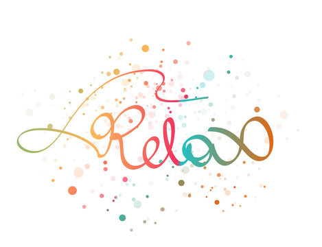 Relax Word Clipart