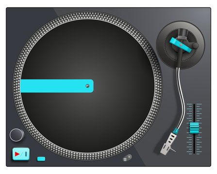 Turntable Top View Clipart Free