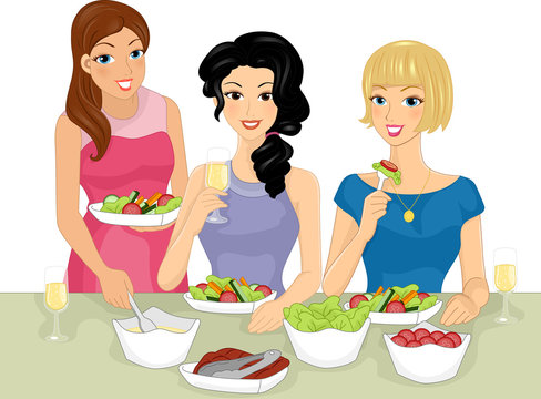 Ladies Breakfast Free Clipart
