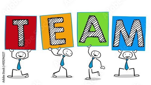 "Cartoon Geschäftsleute als Team" Stockfotos und lizenzfreie Bilder auf ...