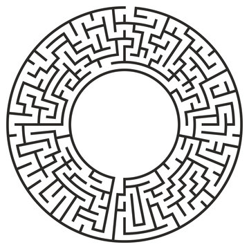 round maze design
