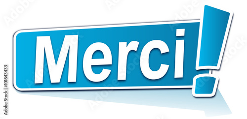 "merci sur étiquette bleue" fichier vectoriel libre de droits sur la ...